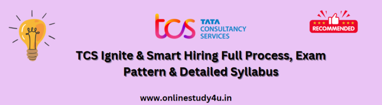 TCS Ignite And Smart Hiring 2025 | Full Process, Exam Pattern ...