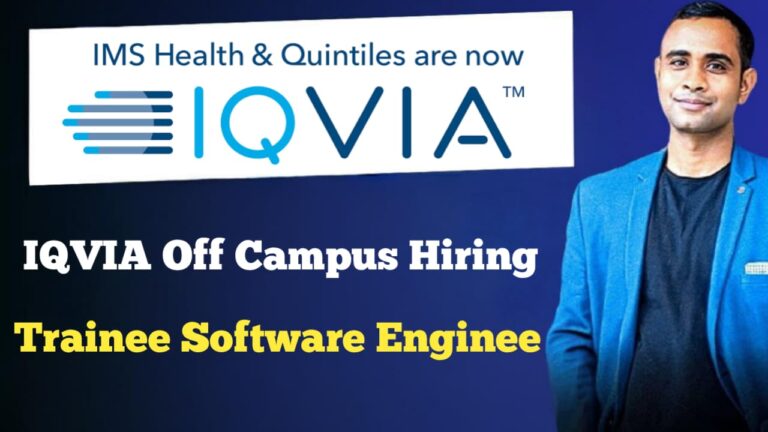 IQVIA Off Campus Hiring: Trainee Software Engineer - OnlineStudy4U