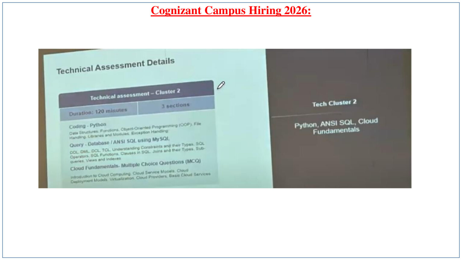 Cognizant Question And Solution - Full Pattern, Eligibility, Previous ...