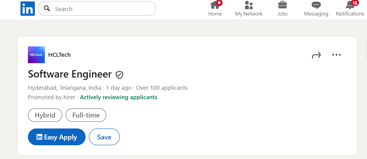 HCLTech Biggest Hiring Drive 2025 - Software Engineer Role - OnlineStudy4U
