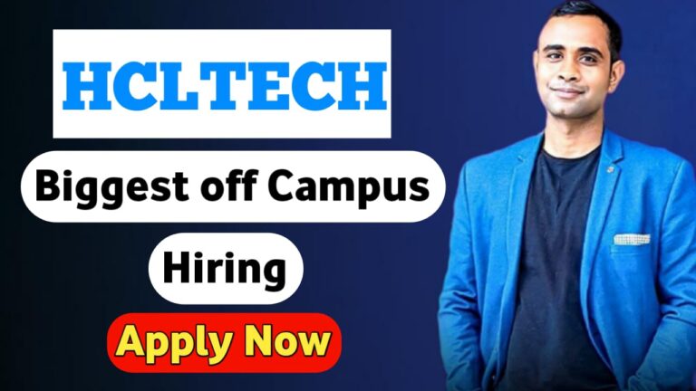 HCLTech Biggest Off Campus Mass Hiring - Job Opportunity - Batch-2024/2025 - Graduate Trainee ...