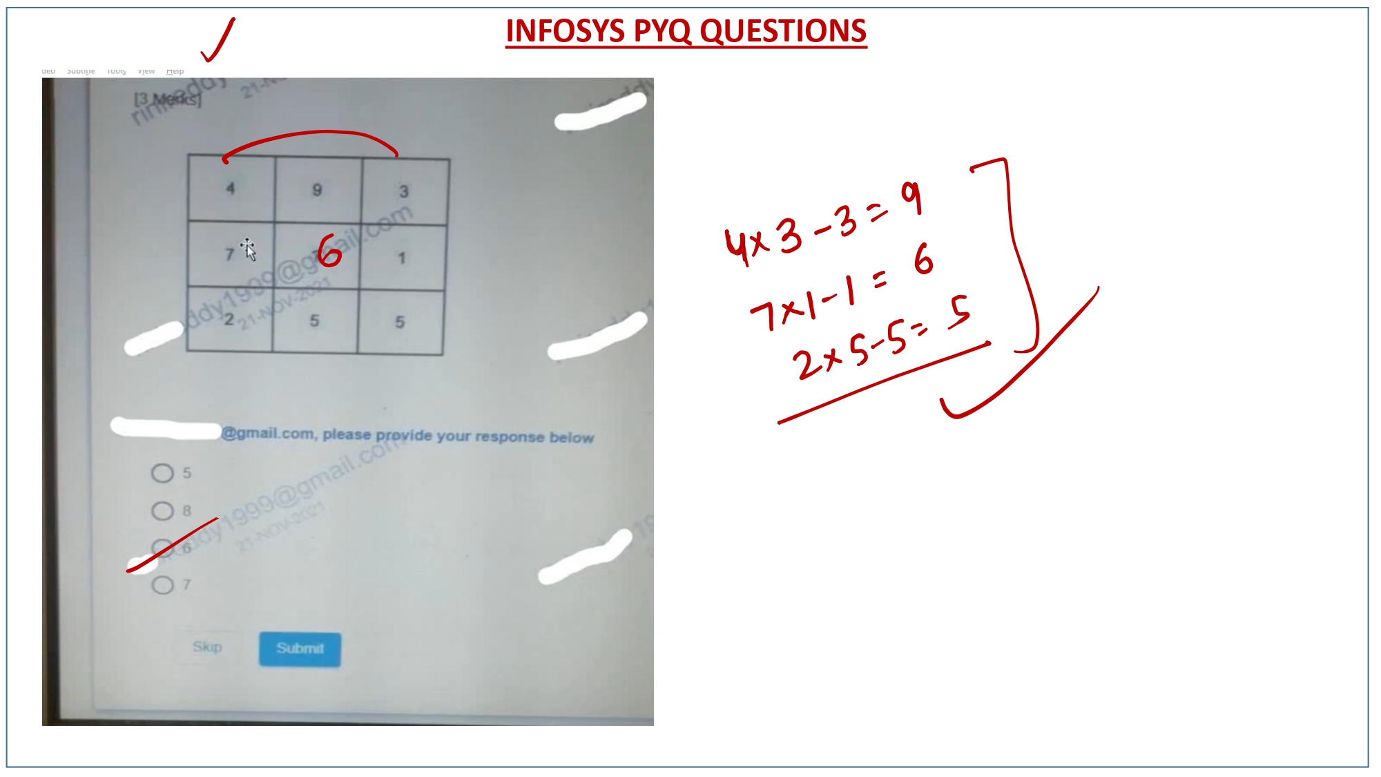 Infosys Puzzles Questions - OnlineStudy4U