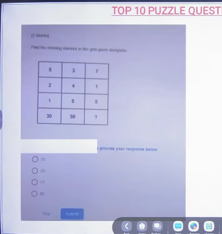 Infosys Puzzles Most Asked Question With Answer | Infosys PYQ 2025 ...