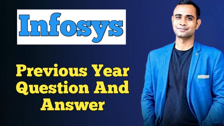 Infosys Previous Year Question And Answer - OnlineStudy4U