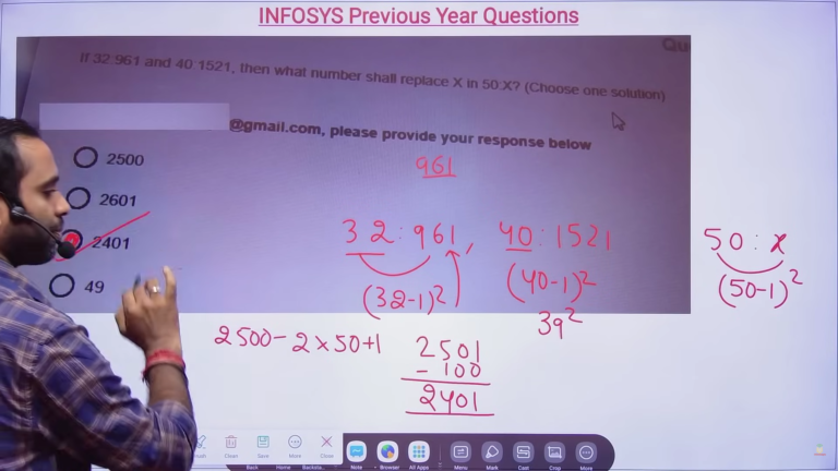 Infosys Previous Year Question And Answer - OnlineStudy4U