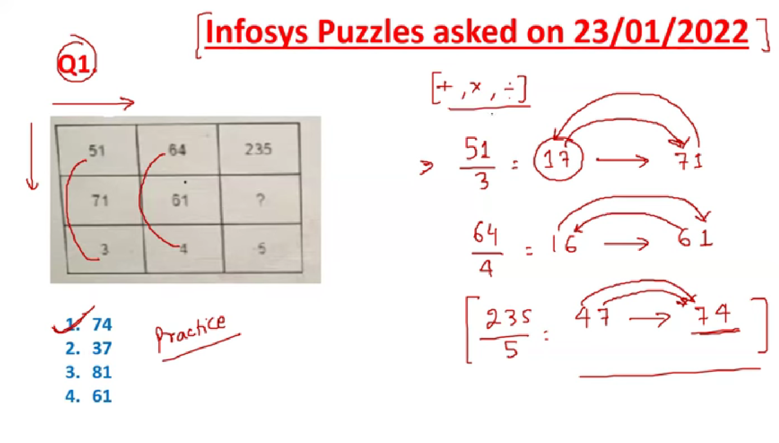 Infosys PYQ - Question With Solution - OnlineStudy4U