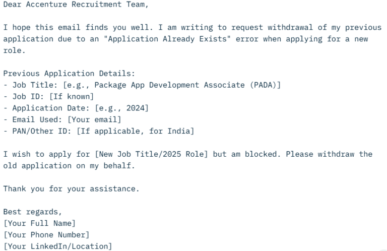 How To Withdraw Accenture Previous Application - Accenture Application ...