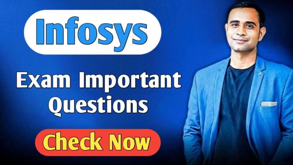 Infosys DSE, SP Exam Important Questions - Master Sheet - Easy, Medium ...