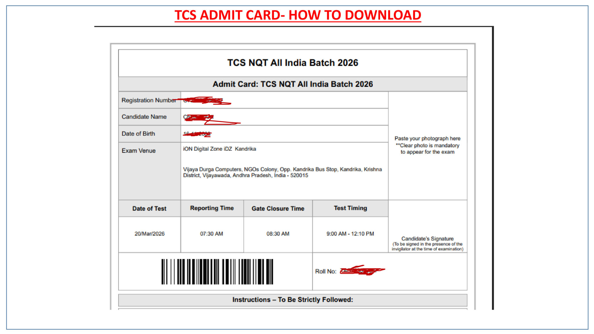 How To Download TCS NQT Admit Card 2026 | Step-by-Step Registration ...
