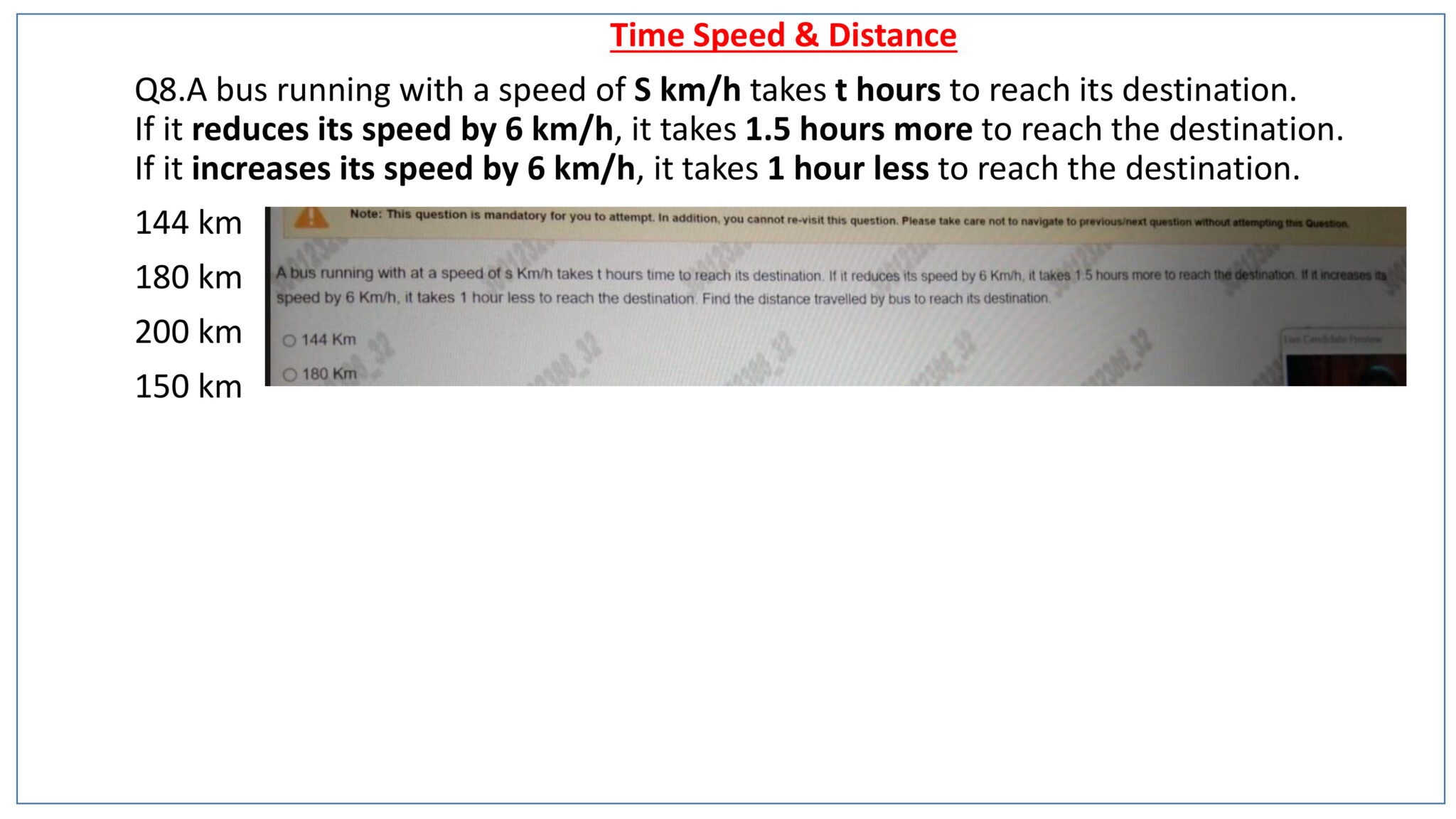TCS FREE NQT EXAM PYQ PART 3 | Number System & Time Speed Distance ...